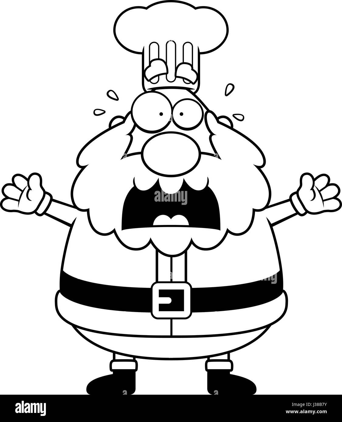 Scared of santa Stock Vector Images - Alamy