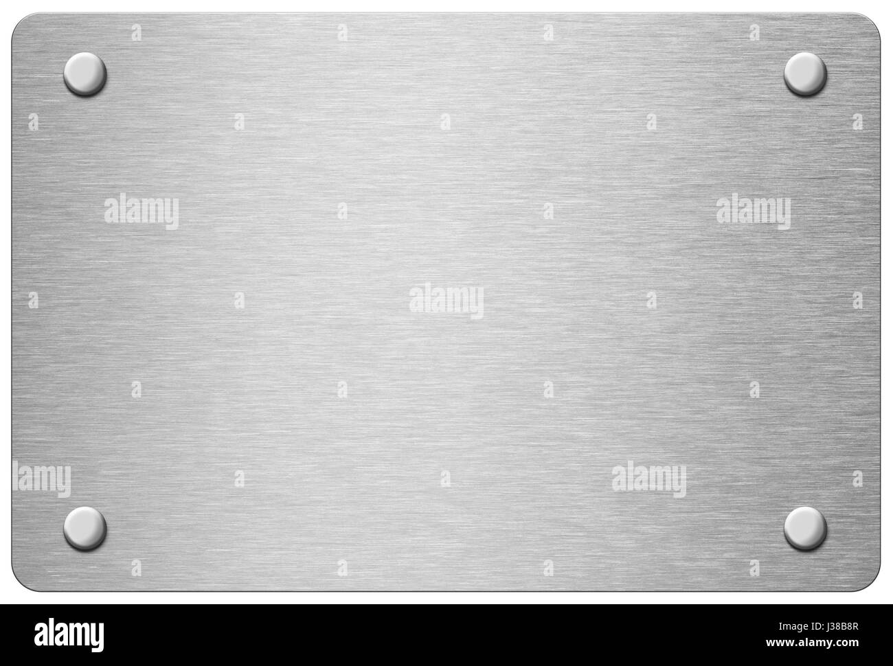 metal plaque with rivets isolated 3d illustration Stock Photo - Alamy