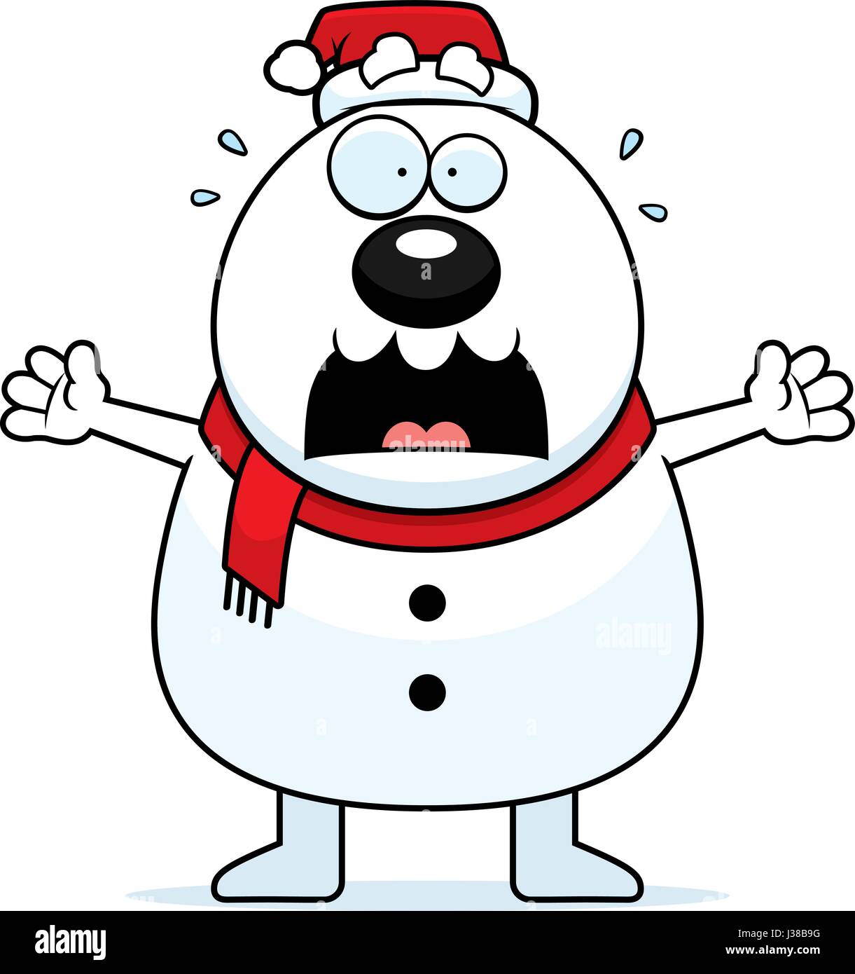 Scared of santa Stock Vector Images - Alamy