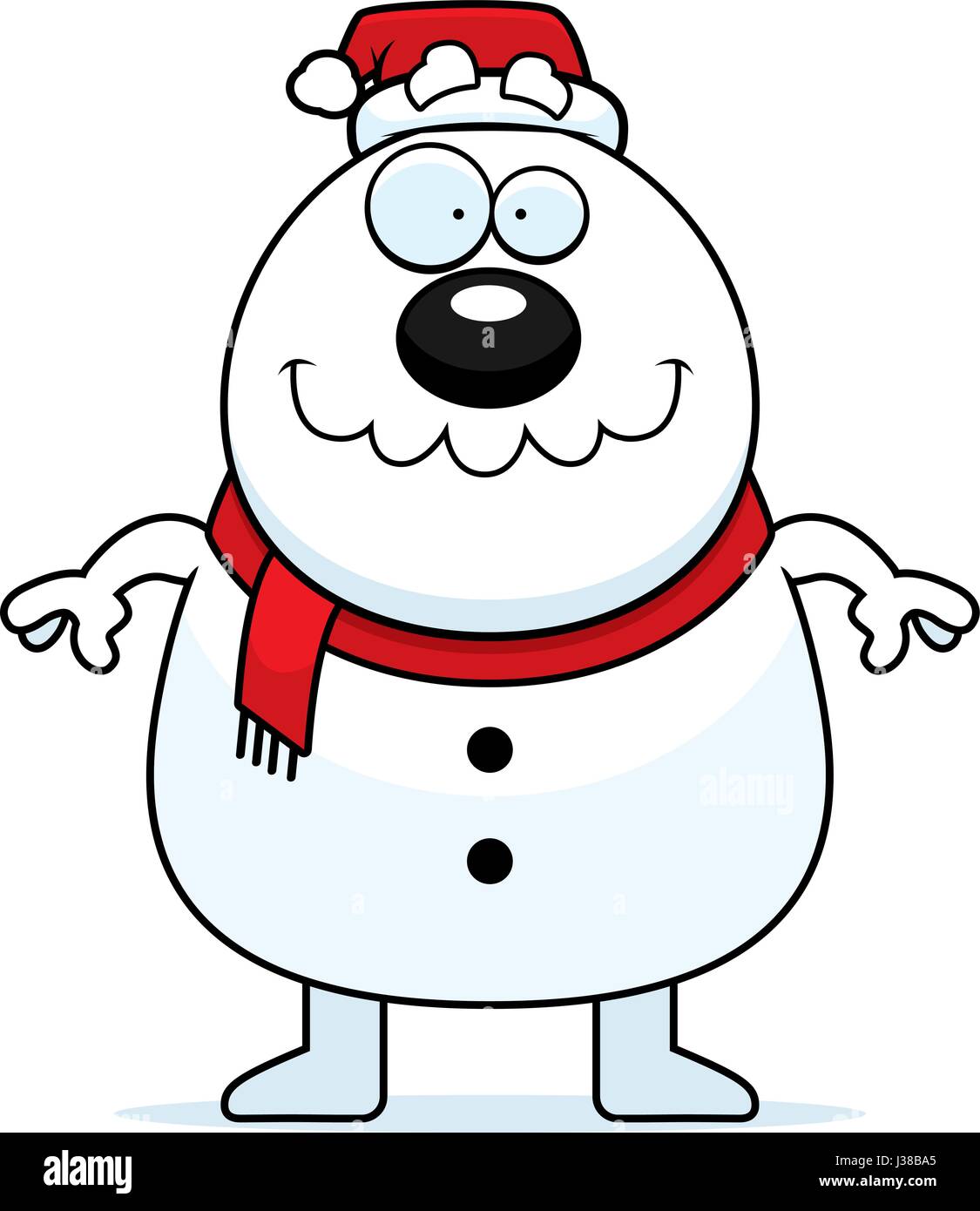 Happy snowman clipart Stock Vector Images - Alamy