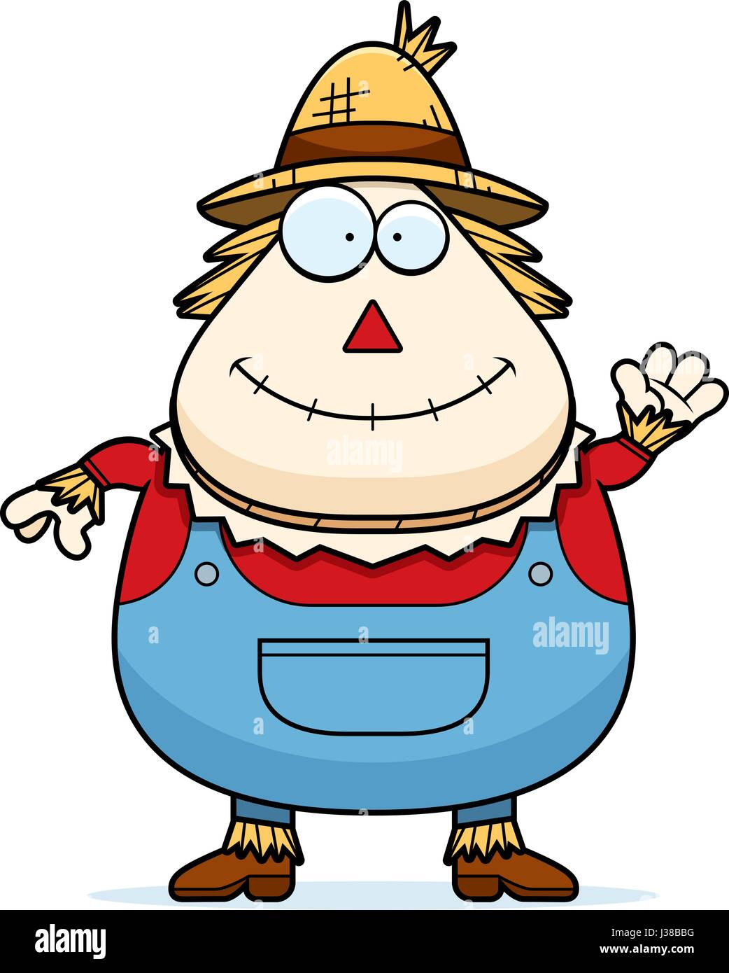 A cartoon illustration of a scarecrow waving Stock Vector Image & Art ...