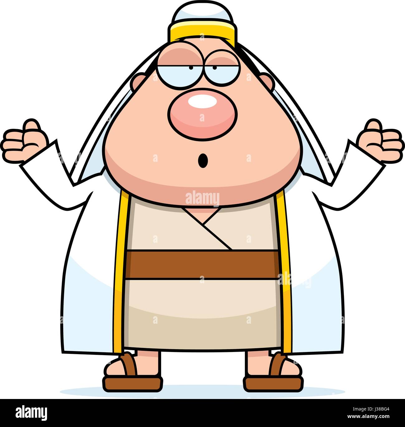A cartoon illustration of a shepherd looking confused Stock Vector ...