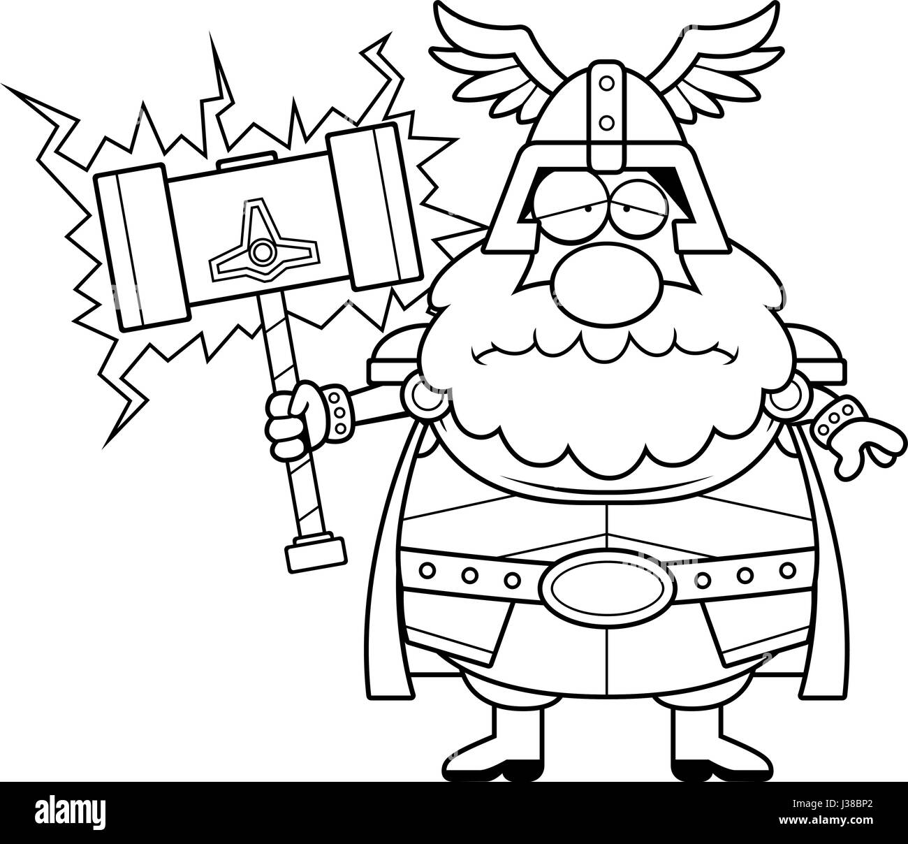 A cartoon illustration of Thor looking sad Stock Vector Image & Art - Alamy