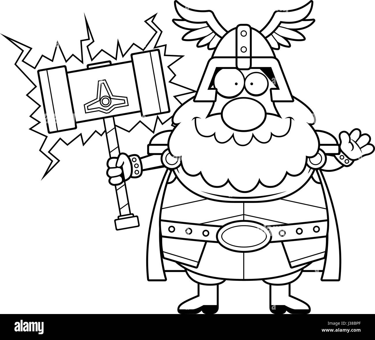 Norse god thor hammer Stock Vector Images - Alamy