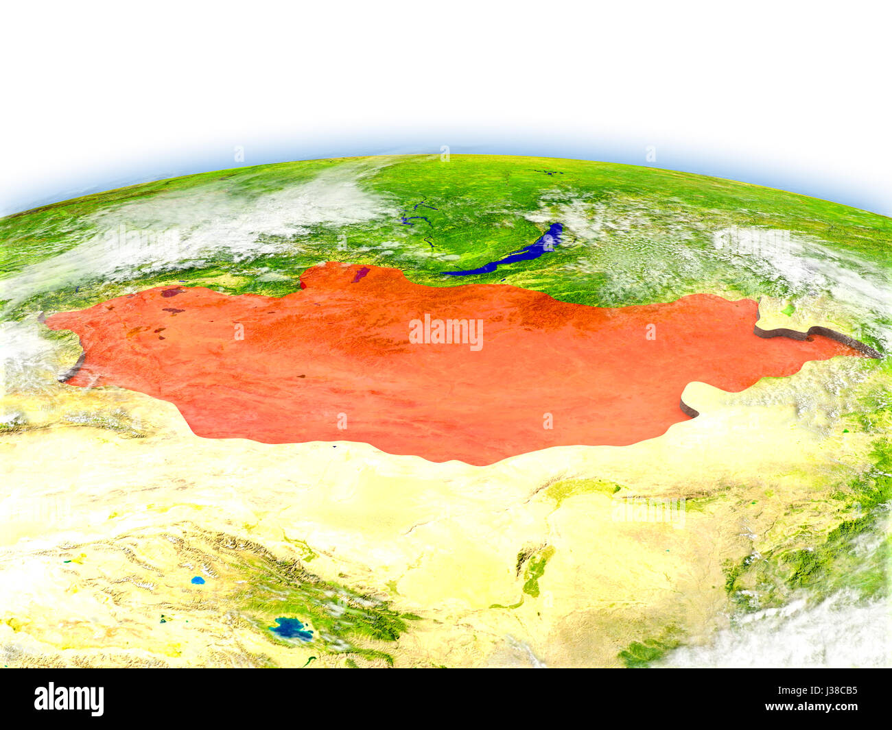 Mongolia satellite image hi-res stock photography and images - Alamy
