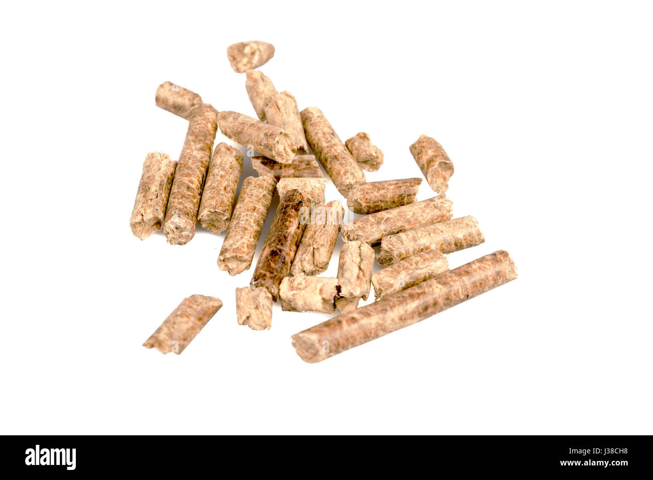 Pellets - isolated on white Stock Photo - Alamy
