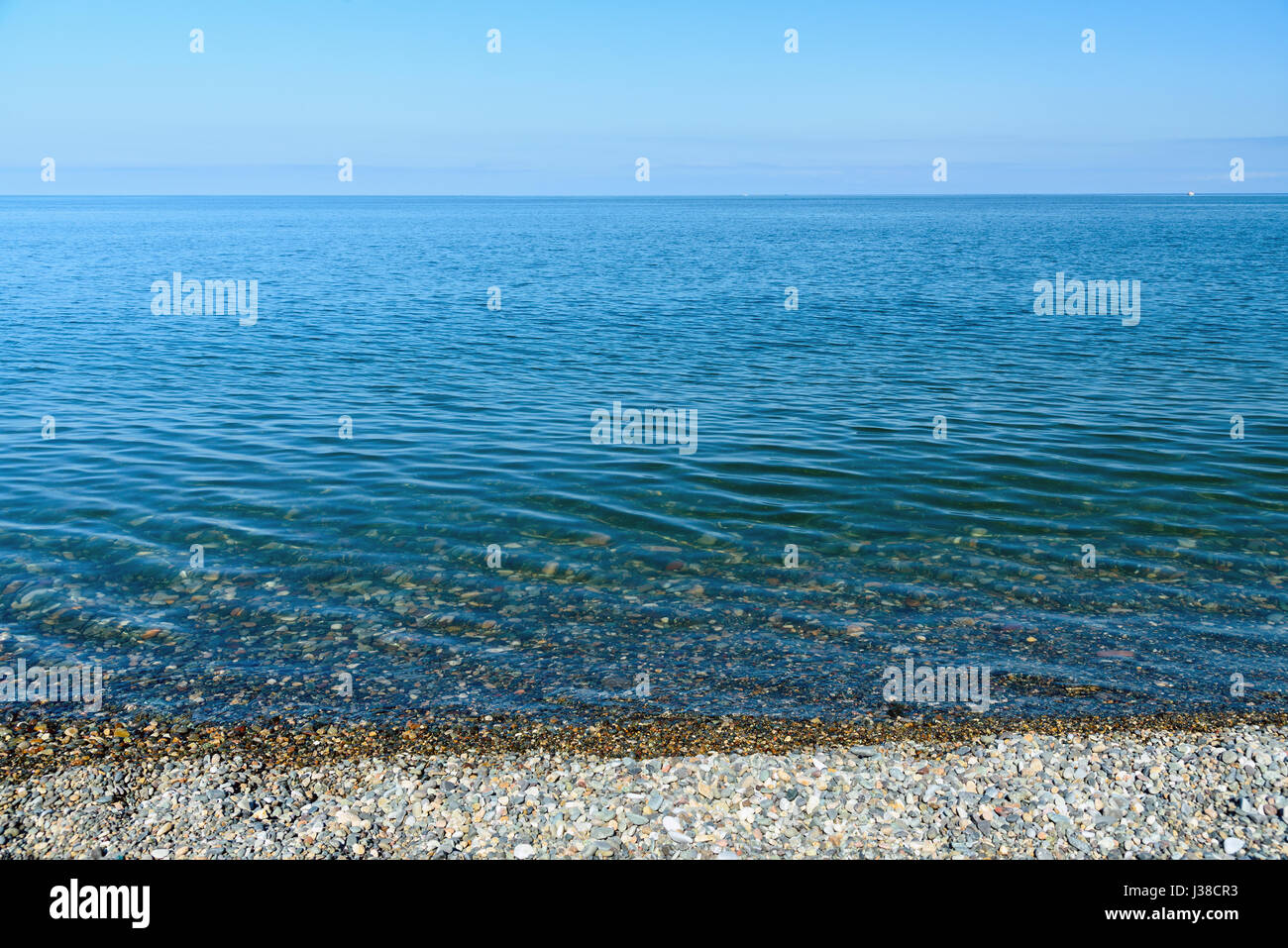 Black Sea pebble beach in Batumi. Georgia Stock Photo - Alamy