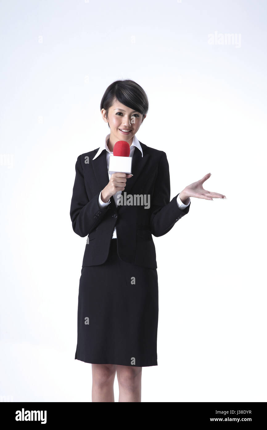 Chinese tv reporter hi-res stock photography and images - Alamy