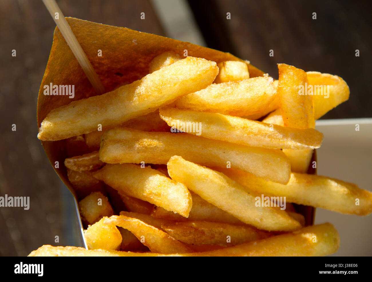 Small french fries portions within the package Stock Photo - Alamy