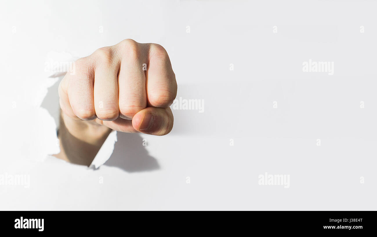 Cartoon break through wall hi-res stock photography and images - Alamy