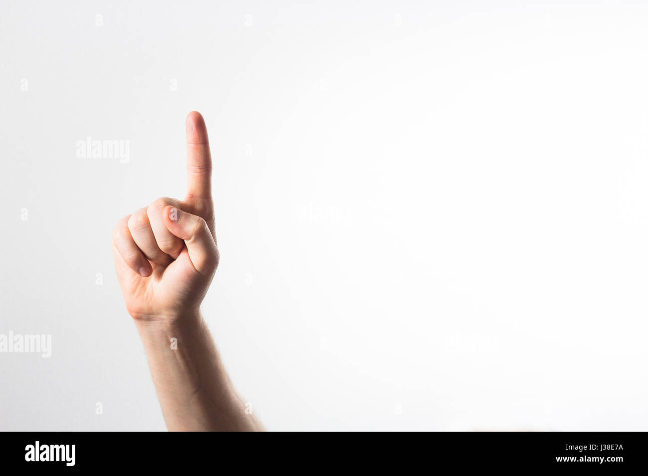Upward pointing hand hi-res stock photography and images - Alamy