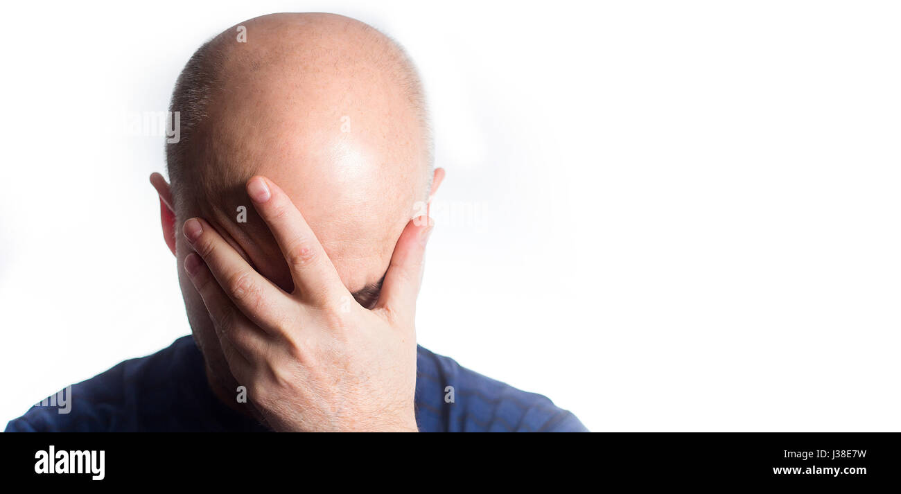 Sad bald man hi-res stock photography and images - Alamy