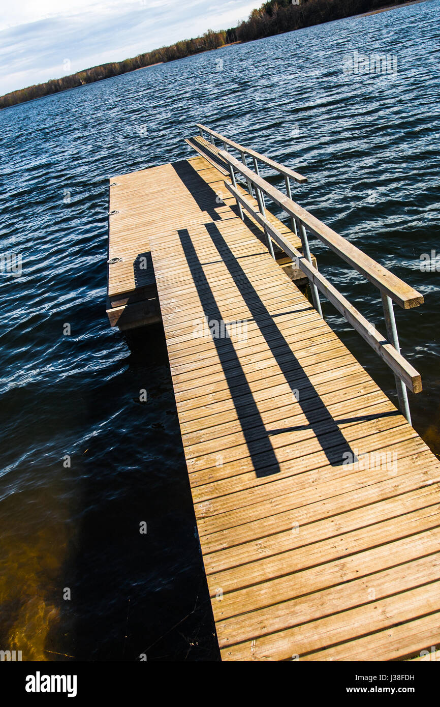 Lake and a Bridge Stock Photo - Alamy