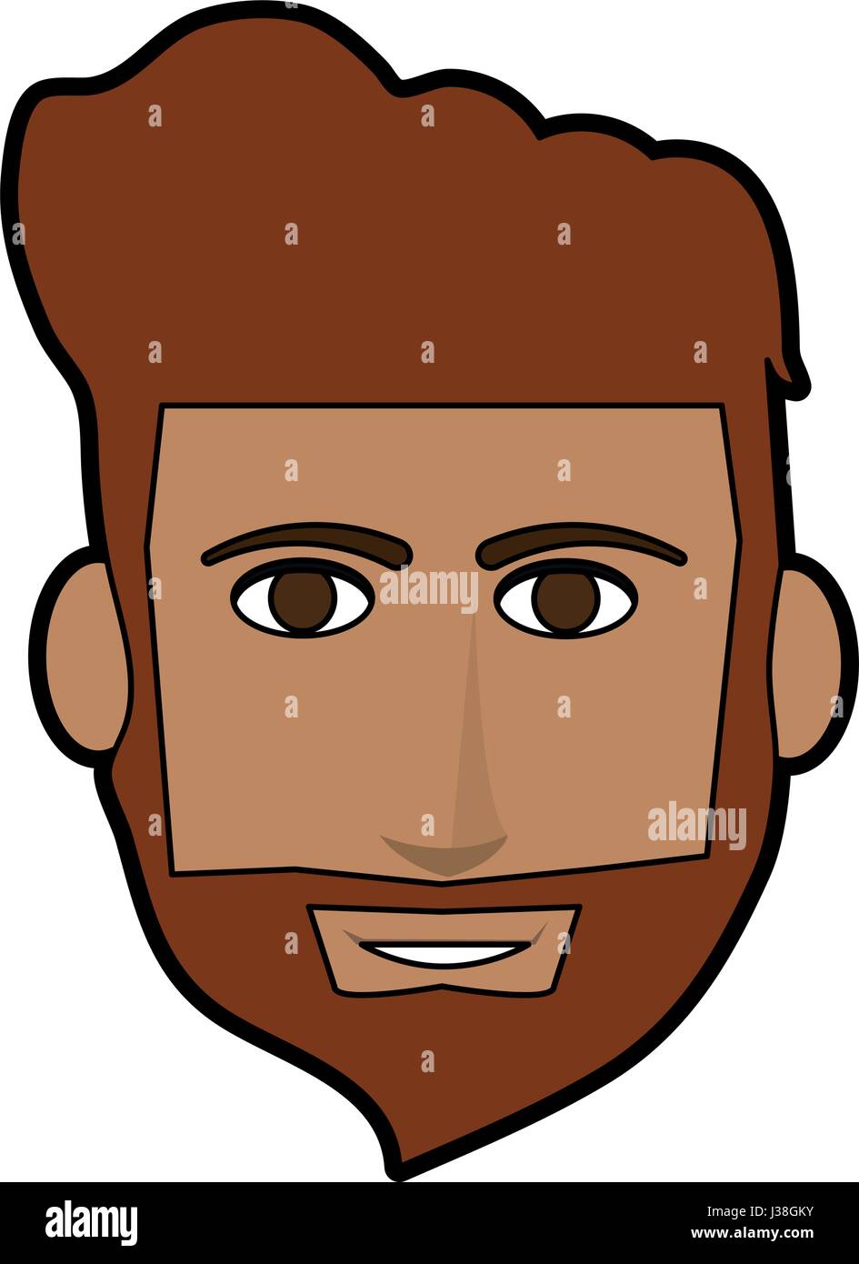 Image handsome bearded man Stock Vector Images - Alamy