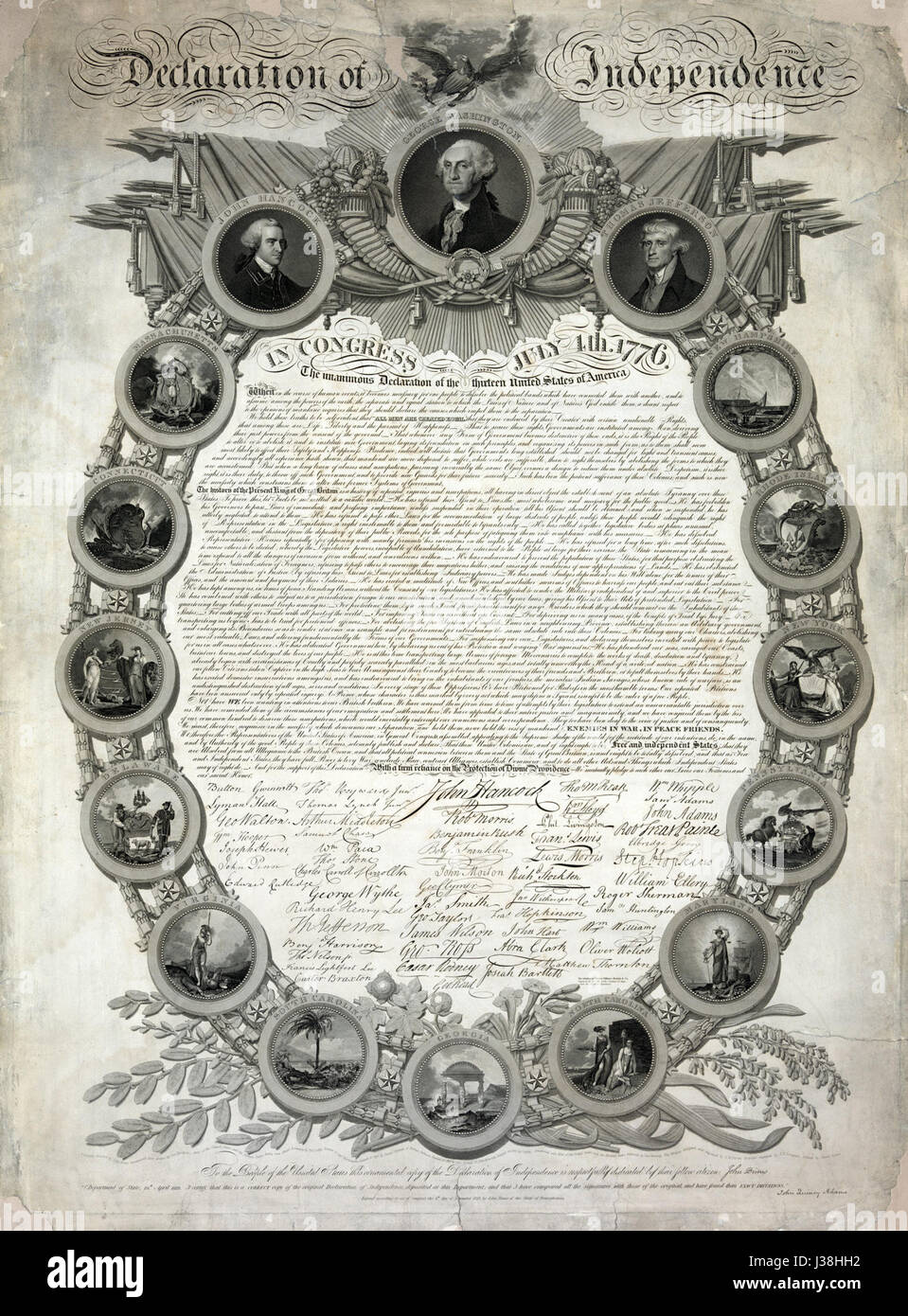 The declaration of independence usa hi-res stock photography and images ...