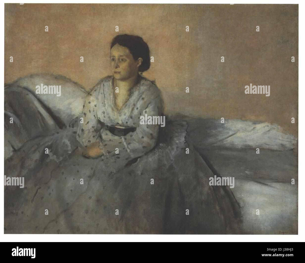 This refers to an artwork by Edgar Degas, titled 'Estelle Musson ...