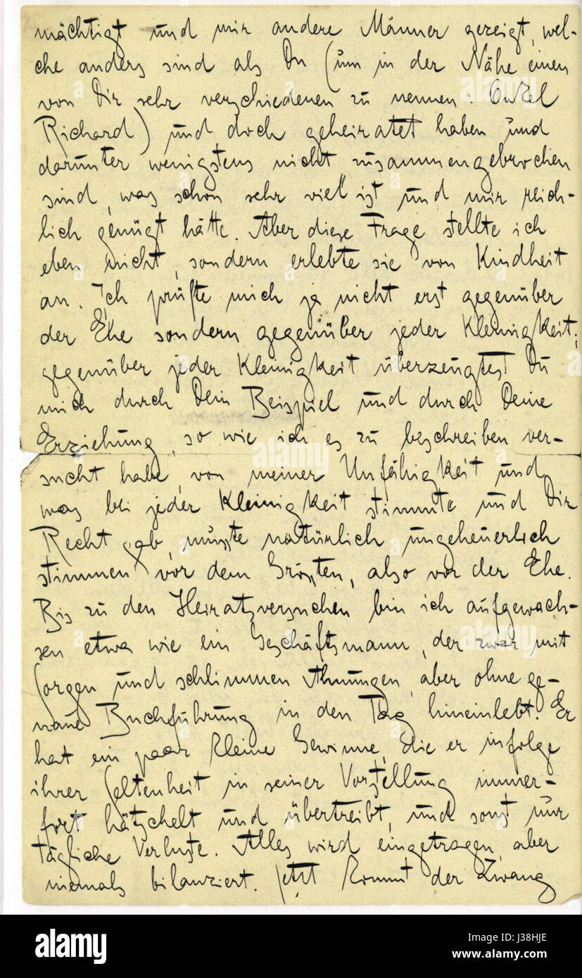 A famous letter written by Franz Kafka to his father, exploring ...