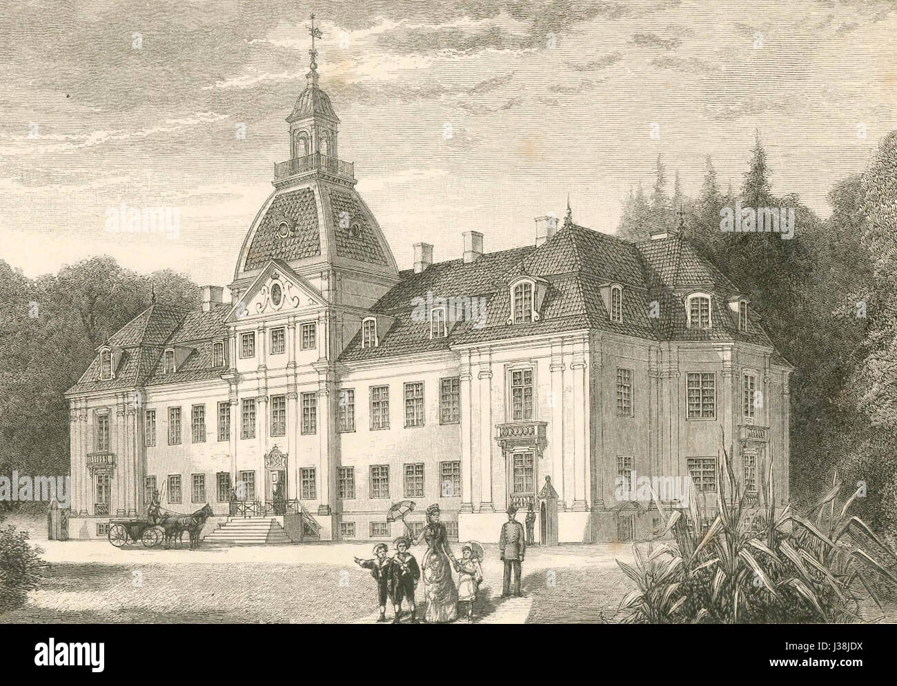 Charlottenlund Slot (c 1895 Stock Photo - Alamy