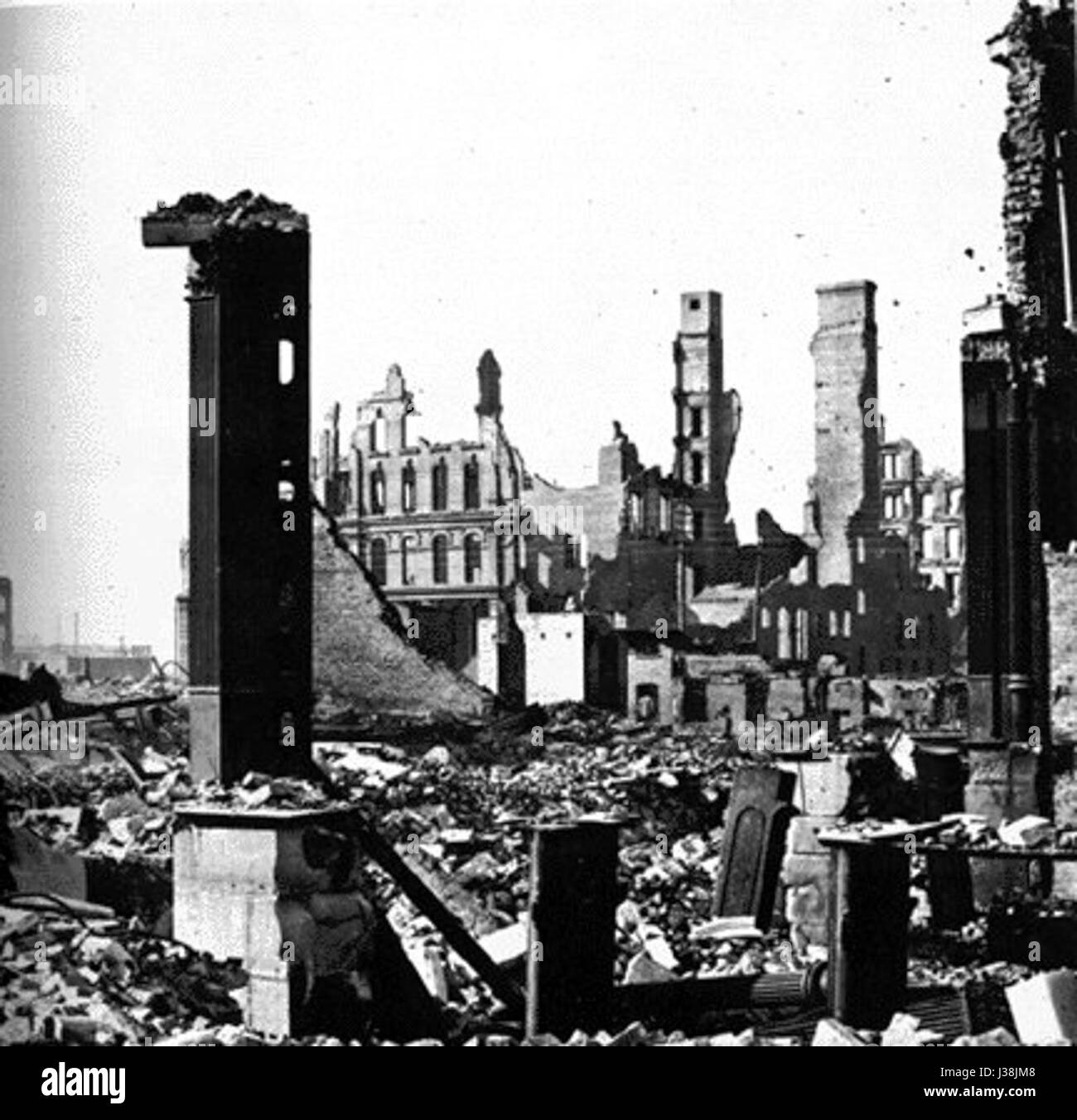 Great fire chicago Black and White Stock Photos & Images - Alamy