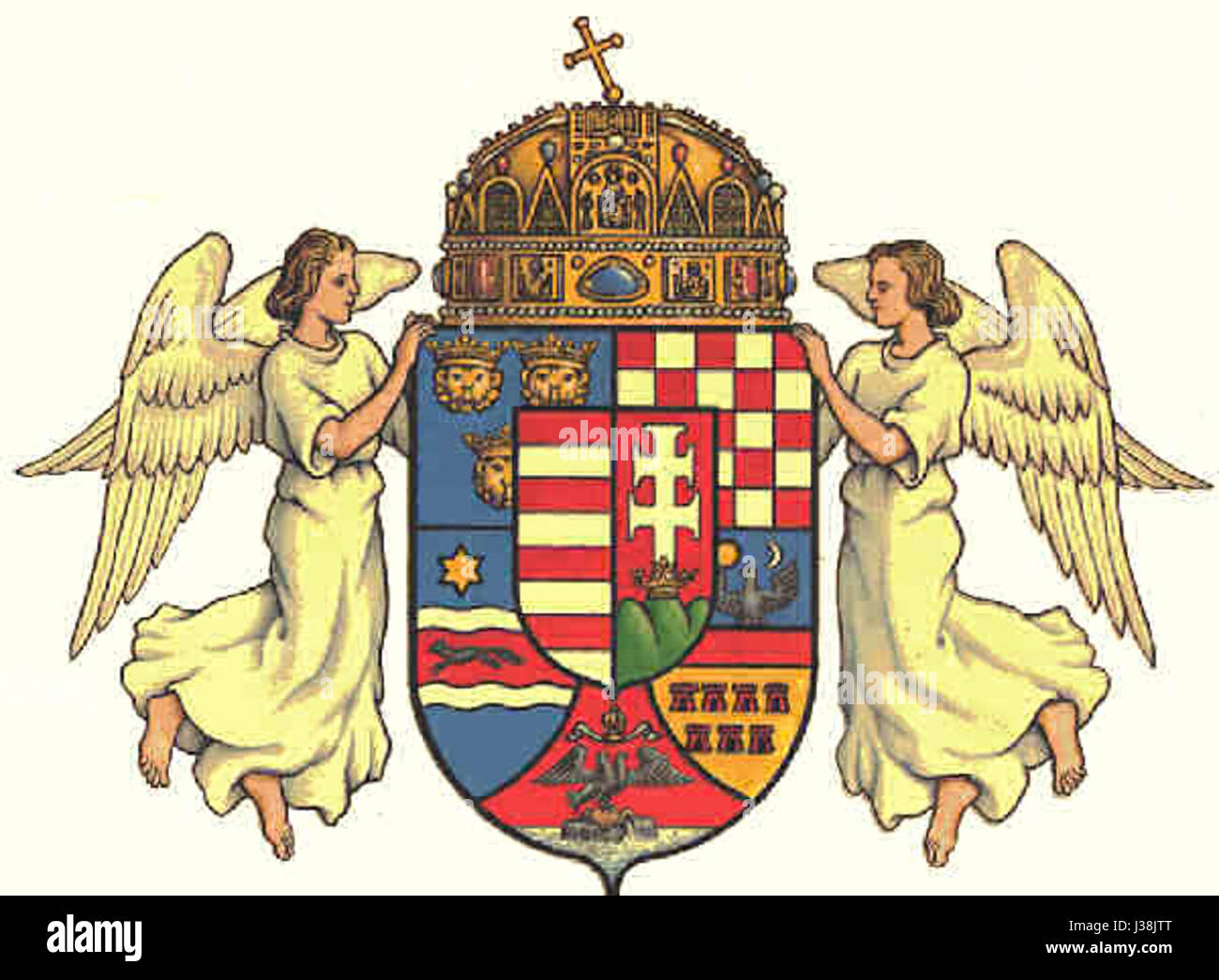 Coat of Arms of Hungary 1867 Stock Photo - Alamy