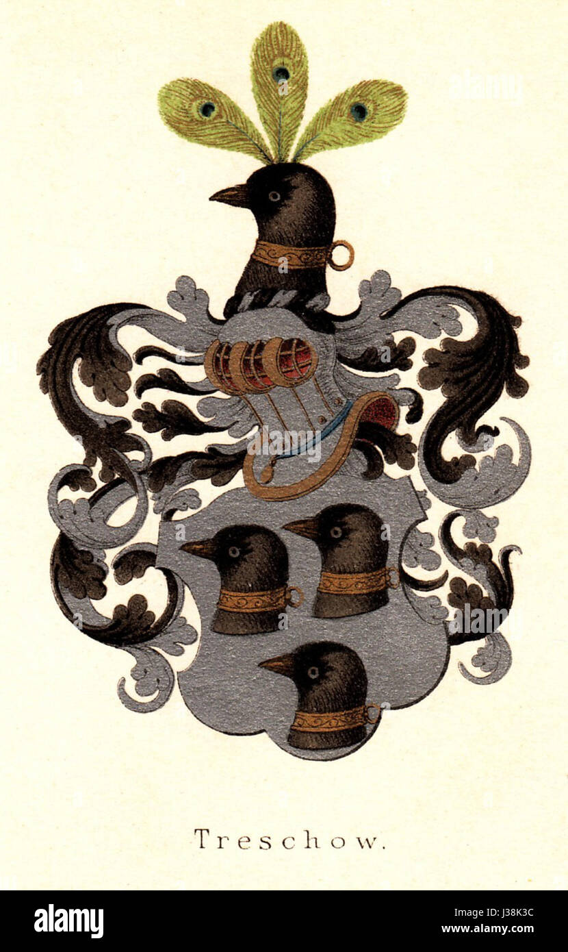 The Coat of Arms of Treschow likely refers to the heraldic symbol ...