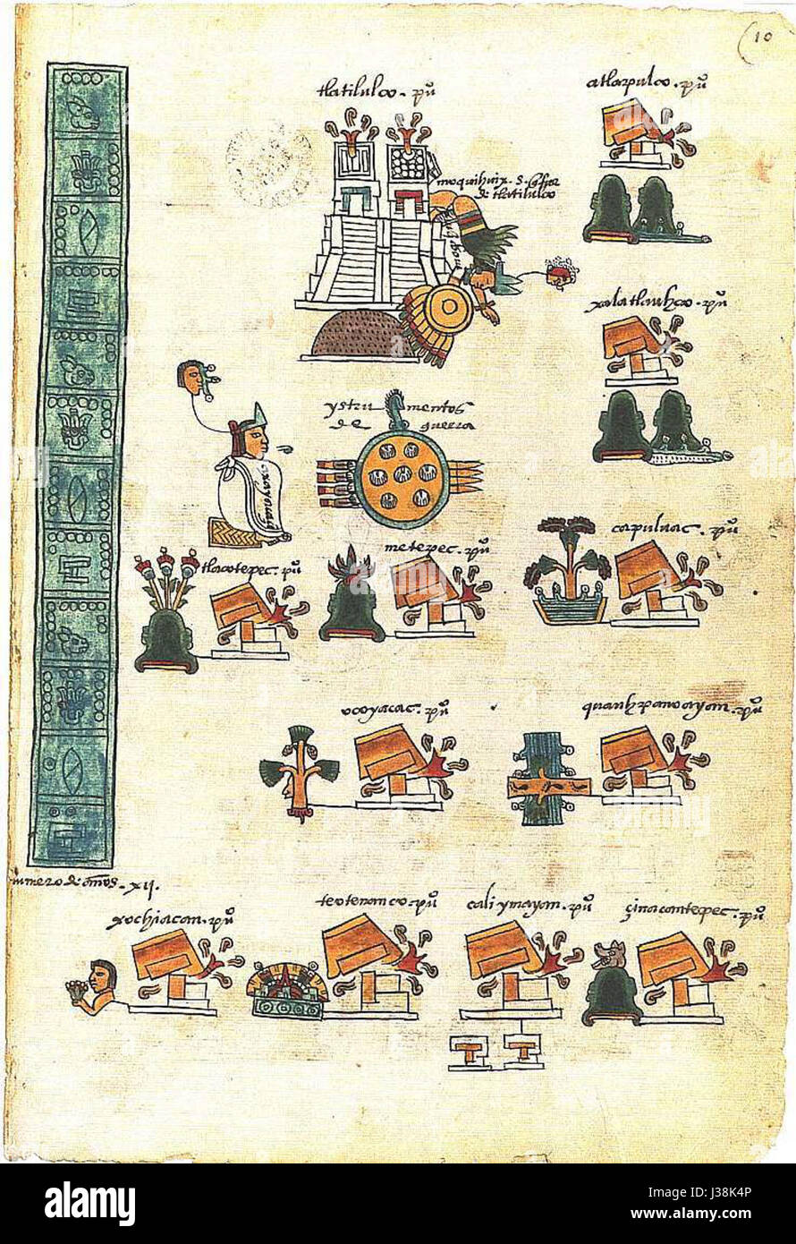Codex mendoza 10r hi-res stock photography and images - Alamy