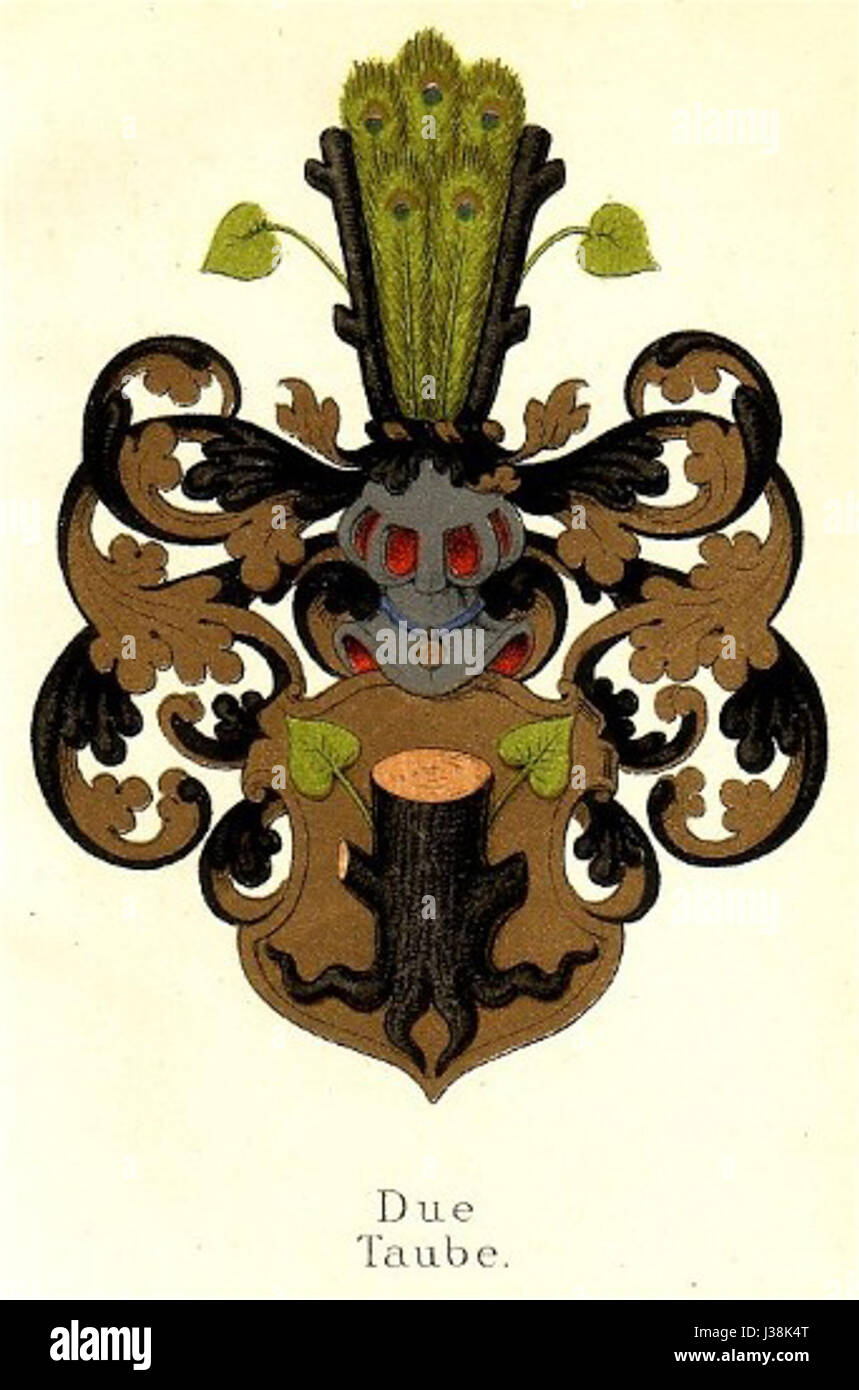 Coatofarms Due Taube Stock Photo - Alamy