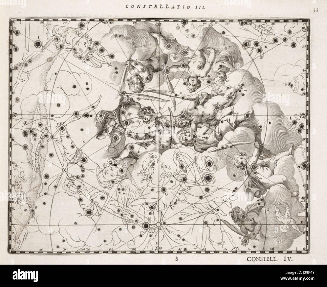 *Coelum Stellatum Christianum* is a historical celestial map, depicting ...