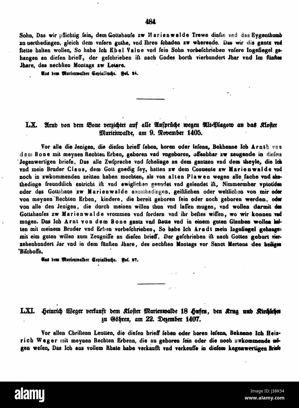 An archival reference code (DE CDB 1 19 484) related to a specific historical document ...