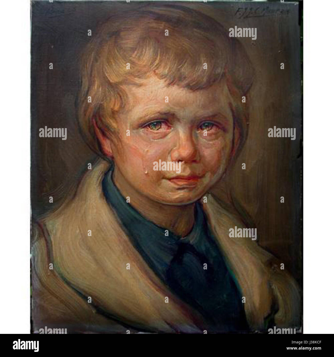 The 'Crying Child' is an emotional representation in art, focusing on ...