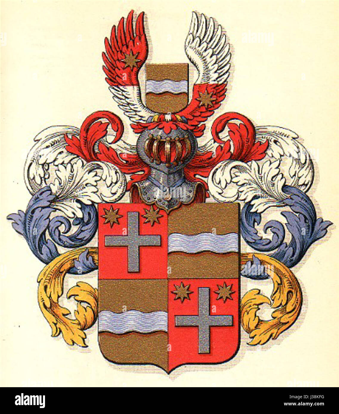 The coat of arms von der Maase is a heraldic symbol associated with a ...