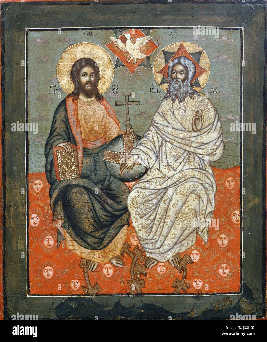The 'Co Enthronement Icon,' dating from 19th-century Russia, depicts ...