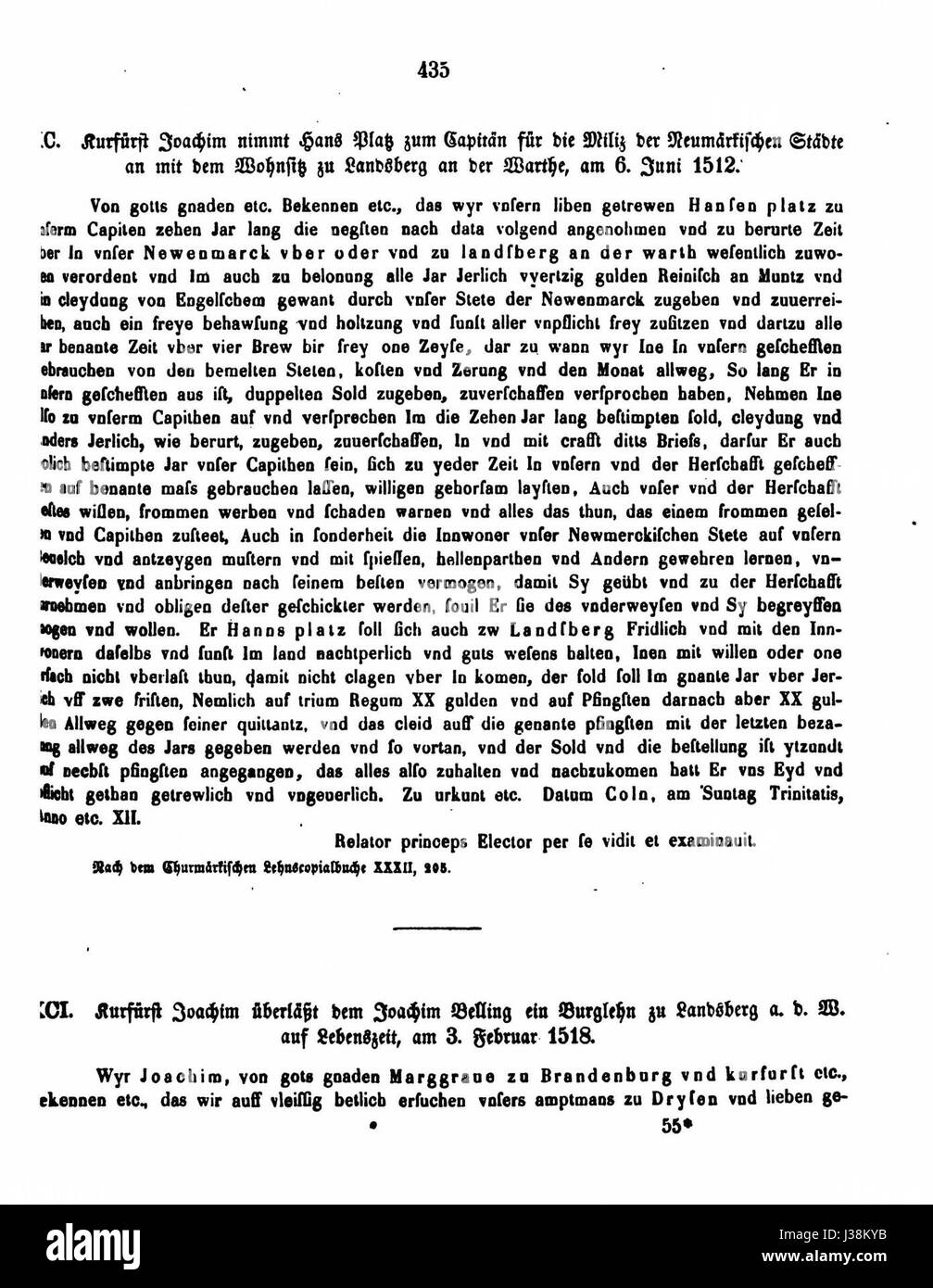 DE CDB 1 18 435 is a reference to a specific archival record or document, likely related to ...