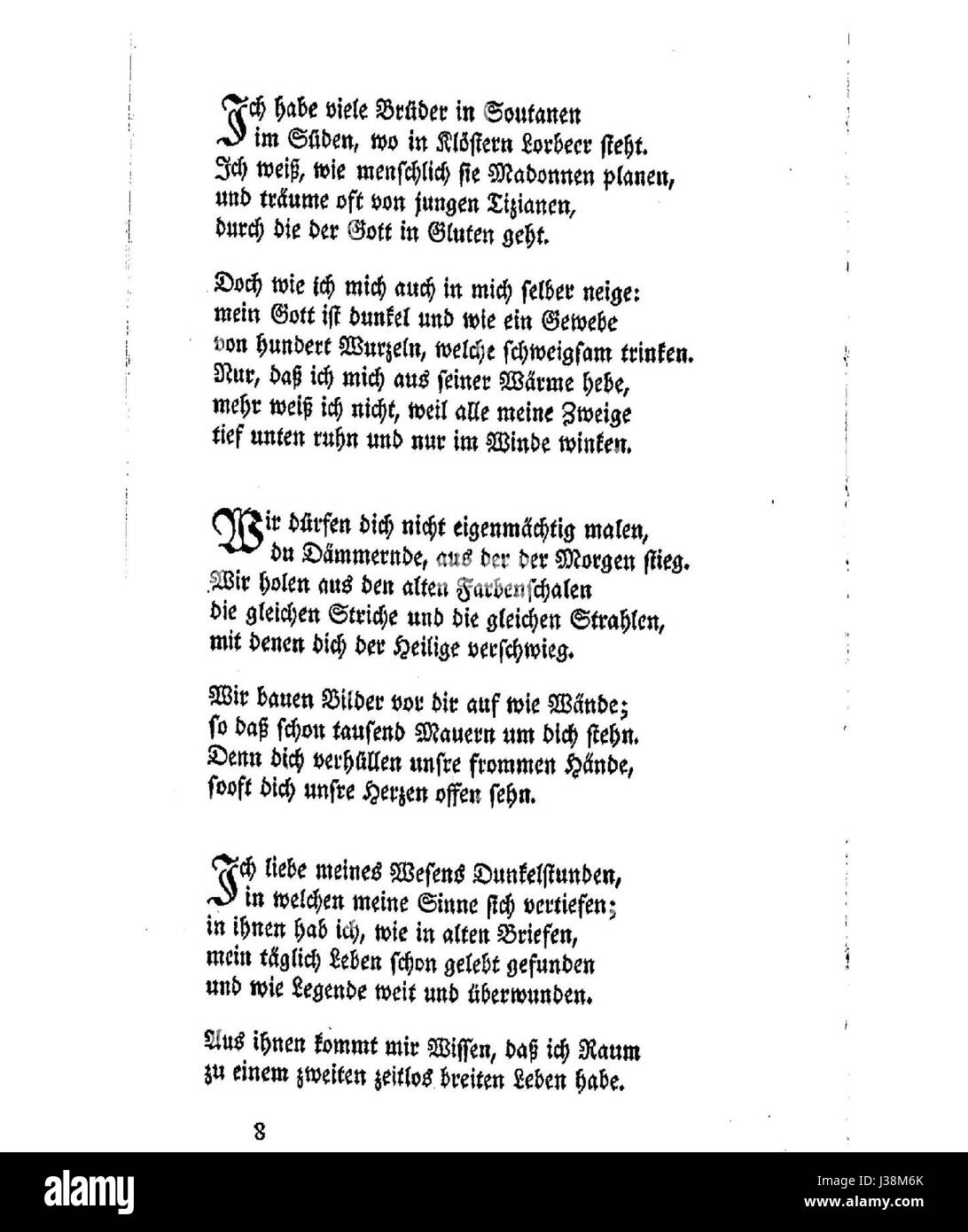 A reference to 'Das Stundenbuch' (The Book of Hours) by Rainer Maria ...