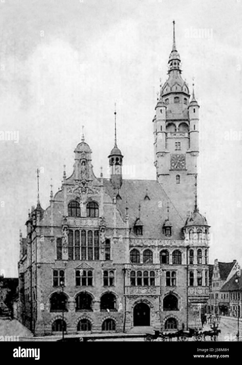 The Dessau Rathaus (Town Hall) in Germany, built in 1902, is a fine ...