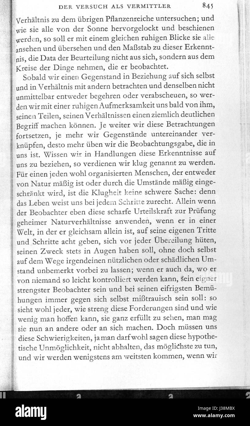 De Goethe Der Versuch als Vermittler 845 Stock Photo - Alamy