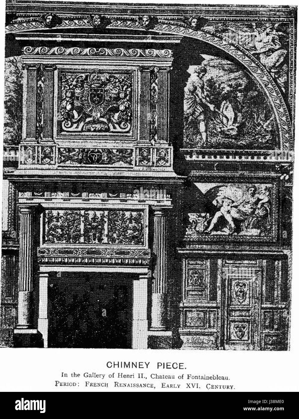 French renaissance interior Black and White Stock Photos & Images - Alamy