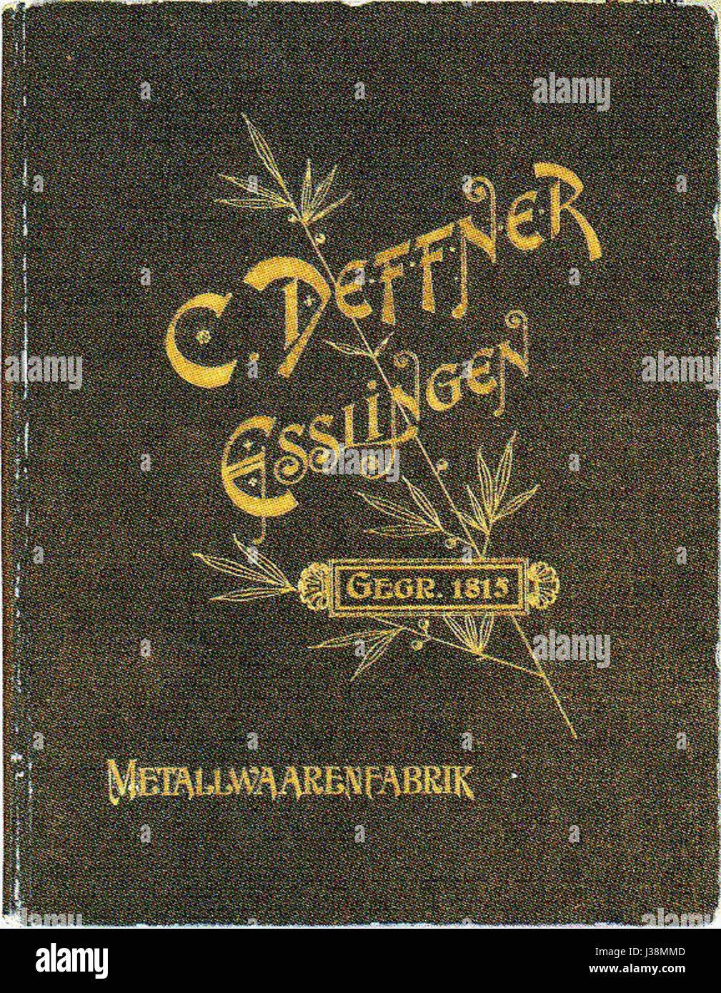 Deffner Katalog 1890 Stock Photo - Alamy