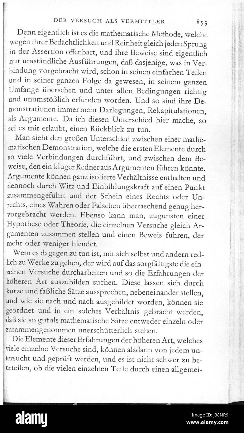 De Goethe Der Versuch als Vermittler 853 Stock Photo - Alamy