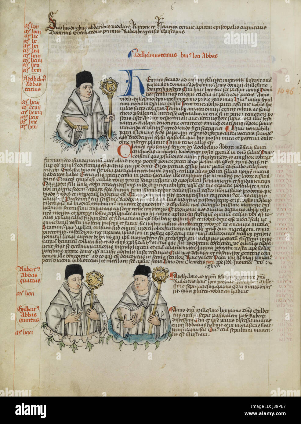 The 'Chronica abbatum monasterii S. Michaelis' is a medieval manuscript ...