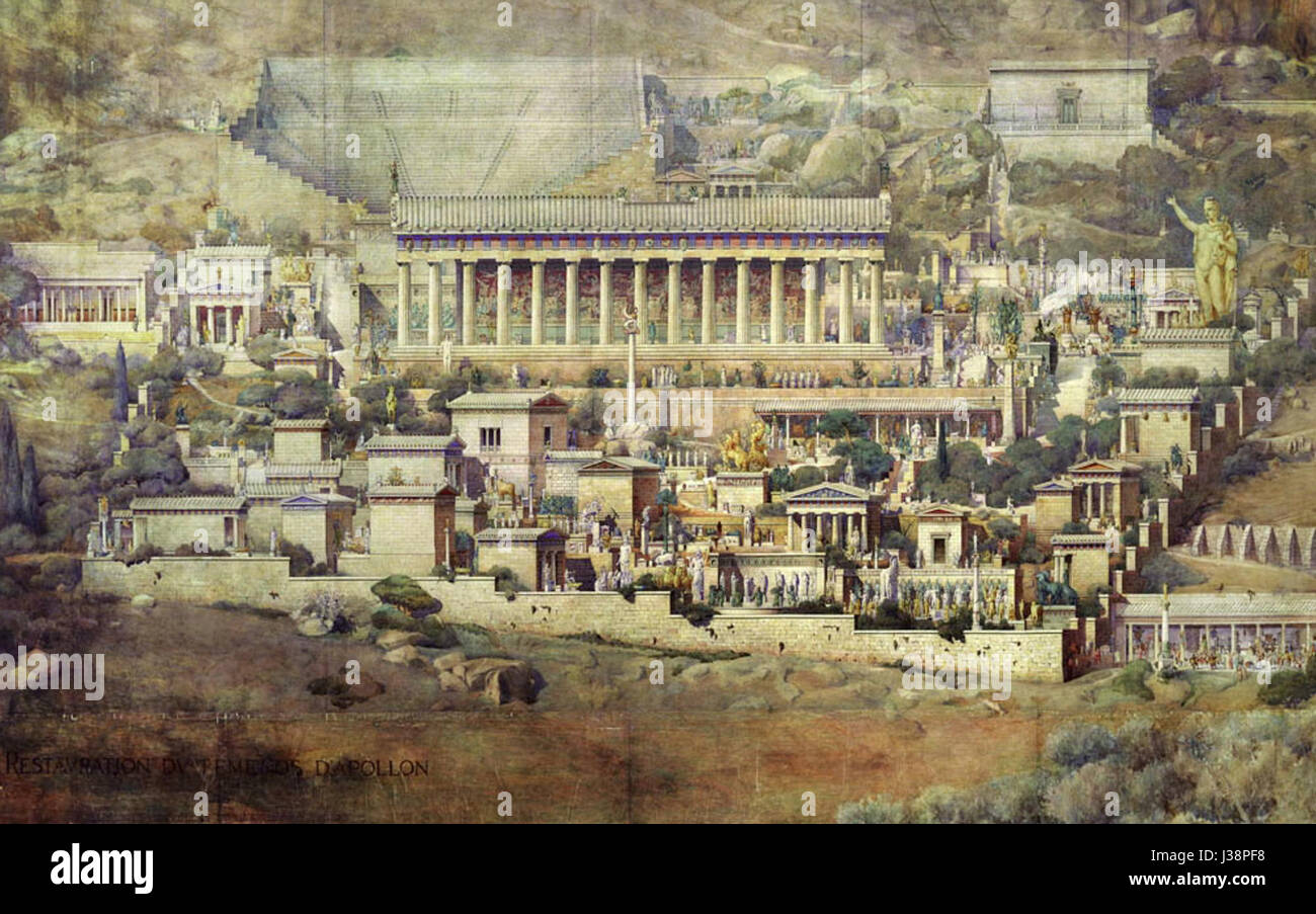 Map of delphi hi-res stock photography and images - Alamy