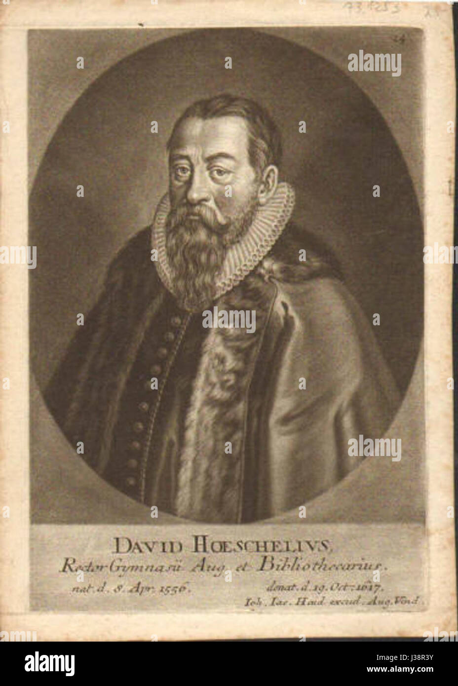 David Hoschelius Johan Jacob Haid um 1747 Stock Photo - Alamy