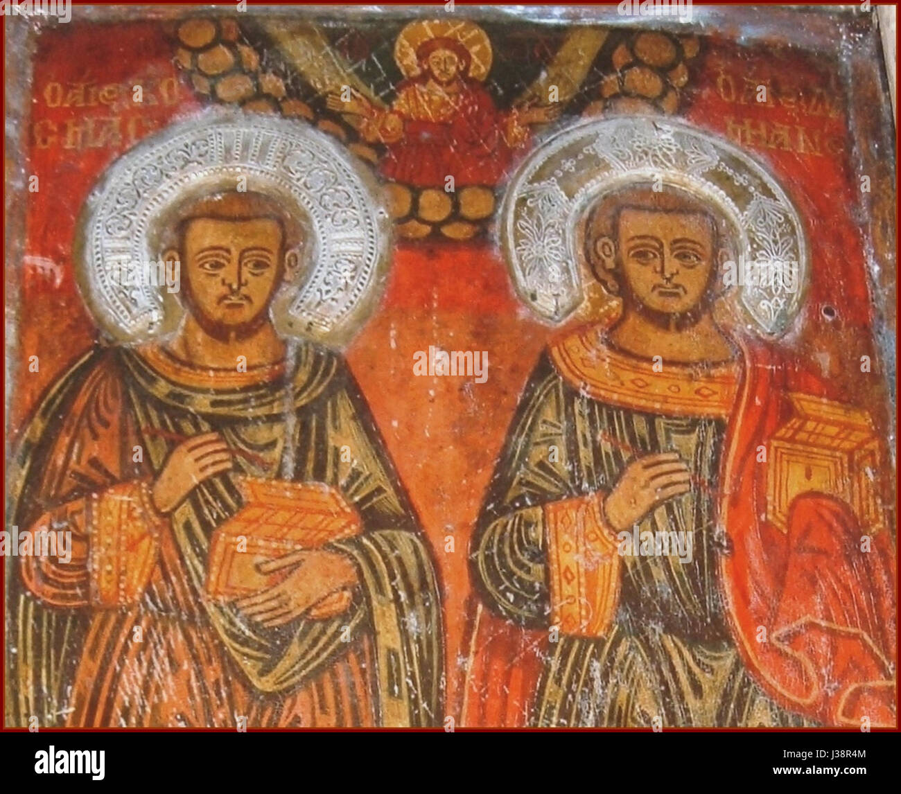 The icon of Saints Cosmas and Damian in the Osnichani Kastanofyto ...