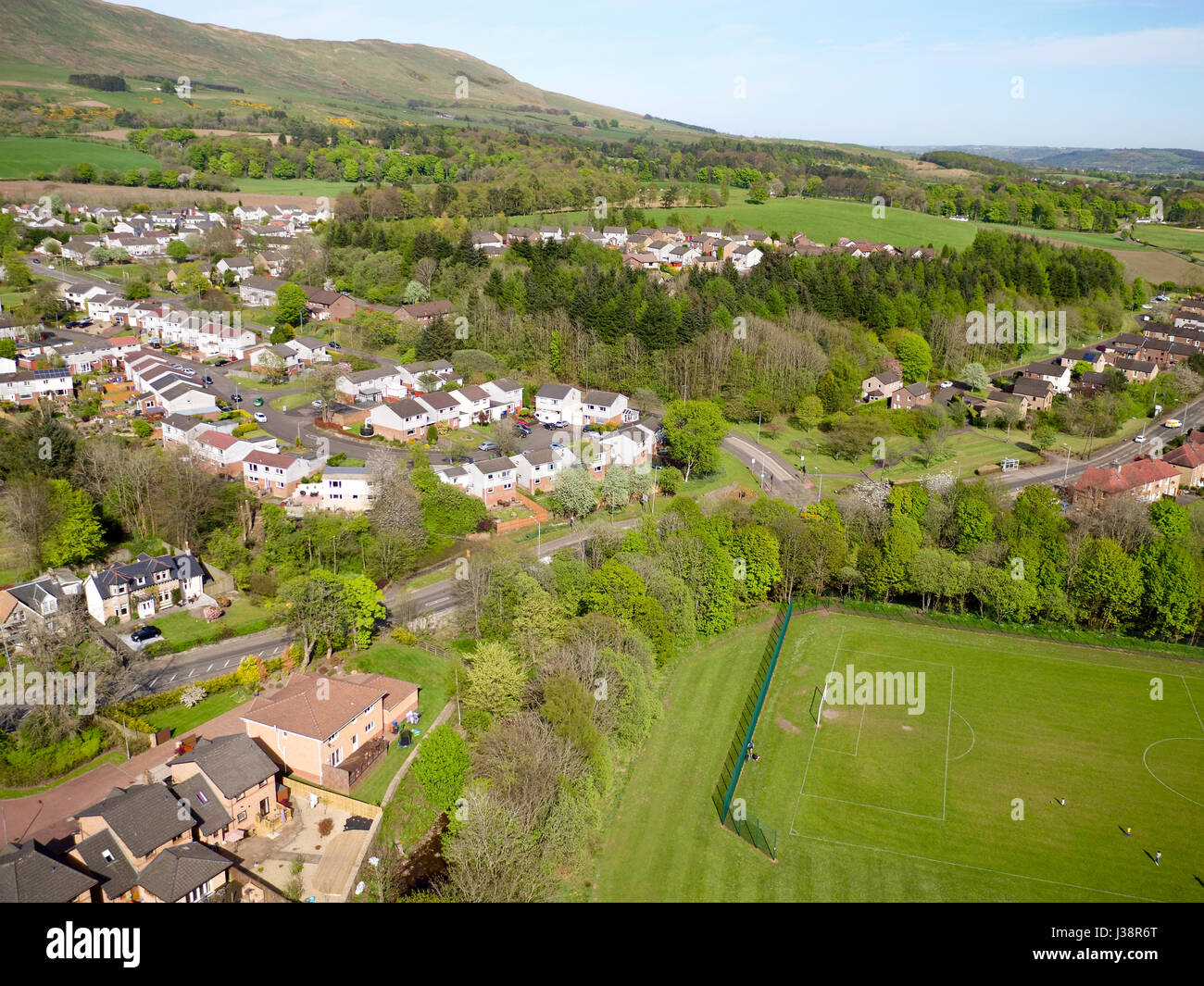 Aerial drone photo of Lennoxtown East Dunbartonshire Stock Photo - Alamy Aerial drone photo of Lennoxtown East Dunbartonshire Stock Photo - Alamy