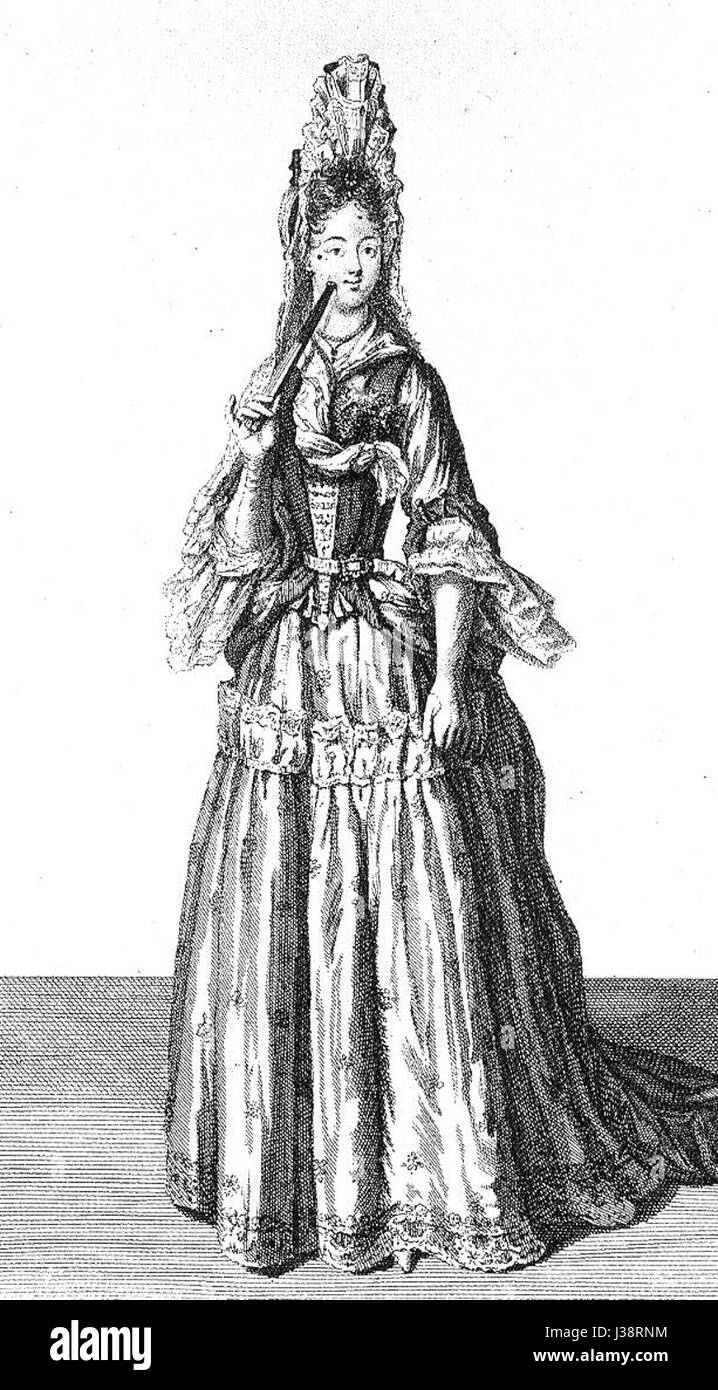 'Costume a la Francaise' (1693) presents French fashion from the late ...