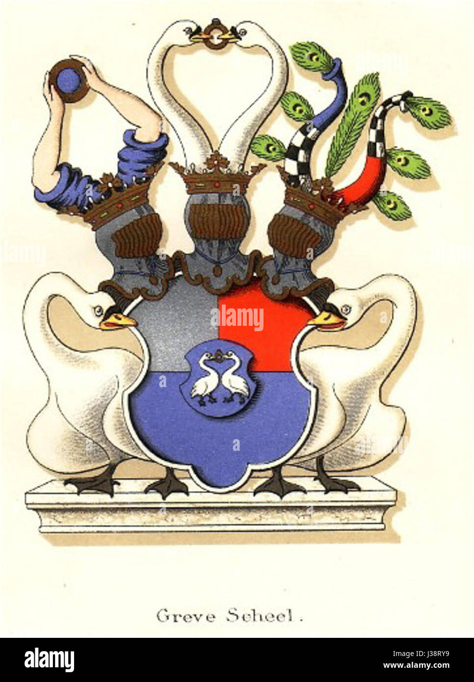 The Coat of Arms of Greve Scheel is a heraldic design associated with ...