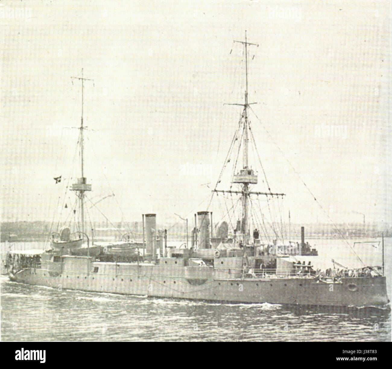 The Danish Cruiser Geiser, launched in 1919, was a naval vessel part of ...