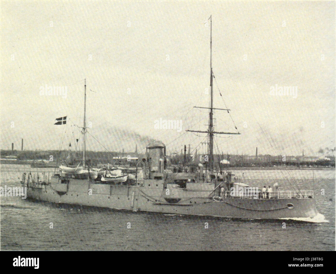 The Danish Cruiser Heimdal, launched in 1906, was a notable naval ship ...