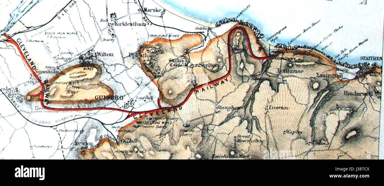 Railway map 1863 hi-res stock photography and images - Alamy