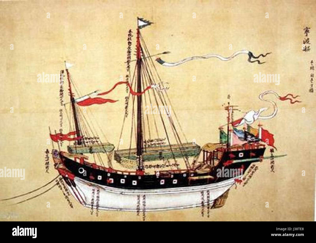 Chinese Junk Illustration Stock Photos & Chinese Junk Illustration ...